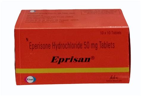 50mg Eprisan Eperisone Hydrochloride Tablets At ₹ 462box Eperisone