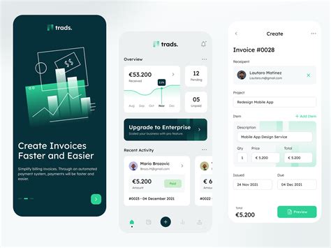 Mobile Invoicing App By Fireart Ui Ux