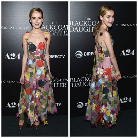 Kiernan Shipka Is Very Whimsical In Flowered Rosie Assoulin Go Fug
