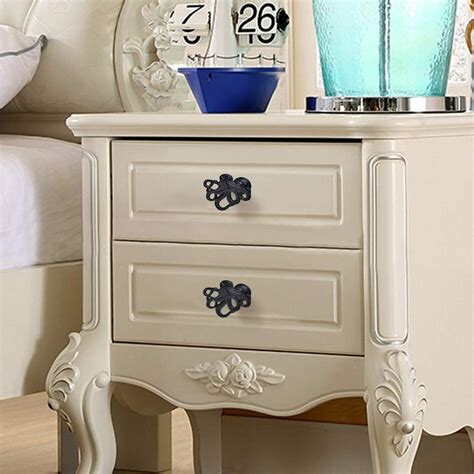 Pearlead 8 Pack Nautical Cabinet Knobs Octopus Drawer Knobs Dresser Knobs Metal Knobs Drawer