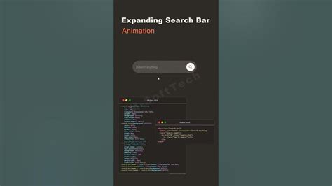 expanding search bar in html css searchbar animation webdesign