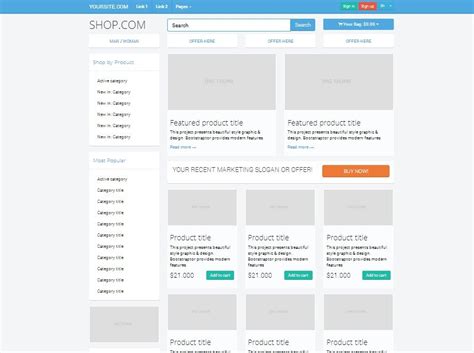 Ecommerce Responsive Bs30v Website And App Templates ~ Creative Market