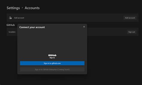 Add Account Has An Odd GitHub Sign In Label Issue Microsoft Devhomegithubextension