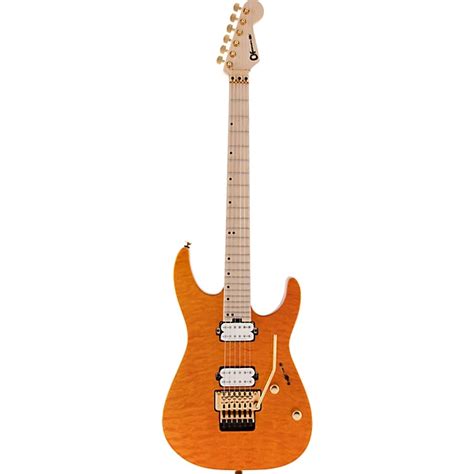 Charvel Pro Mod Dk24 Hh Fr M Qm Electric Guitar Dark Amber Guitar Center