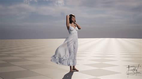 unreal cloth simulation testing by tirick on deviantart