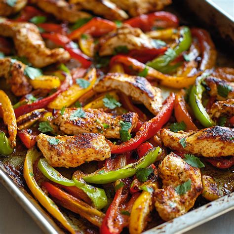 Sheet Pan Chicken Fajitas