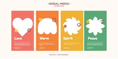 premium vector minimalist media social template design