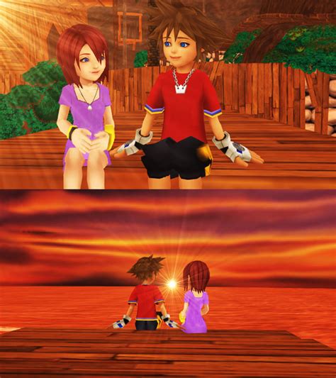 Sora And Kairi Watching Sunset Destiny Islands By 9029561 On Deviantart