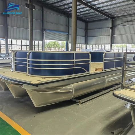 Allhouse 21ft Aluminium Pontoon Boat Hull Luxury Aluminum Pontoon Tubes