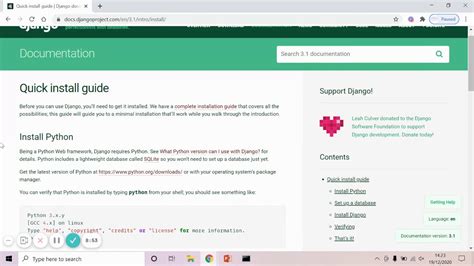 menginstall django dan membuat project pertama django 03 youtube