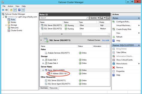 set up microsoft sql server fci