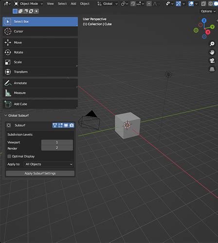 Global Subsurf Modifier Released Scripts And Themes Blender Artists Community