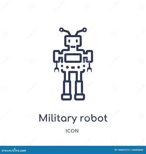 Linear Military Icon From Army Outline Collection Thin Line Military Vector Isolated On White