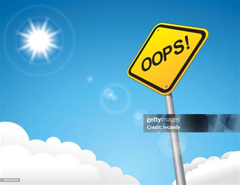 Oops Road Sign High Res Vector Graphic Getty Images