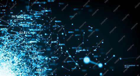 Premium Photo Digital Technology Network Data And Communication Concept Abstract Background