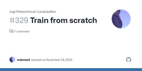 Train From Scratch · Issue 329 · Cvghierarchical Localization · Github