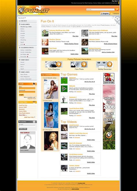 Fun On It Website The General Layout Is Css Tableless Flickr