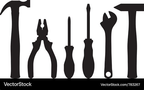 Work Tools Royalty Free Vector Image Vectorstock