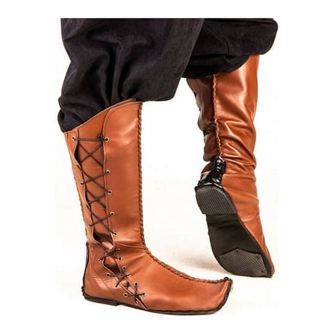 Leather Seljuk Boots Medieval Style Renaissance Boots Reenactment