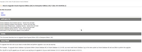 Upgrade Oracle Express Edition Xe 11g Para Standard é Possível