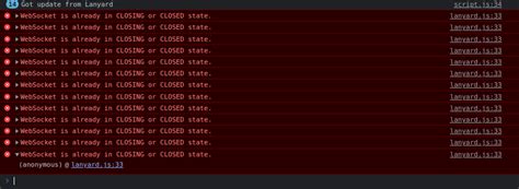 Websocket Closes After Some Time How To Re Open It · Issue 4 · Xaronnnjs Lanyard · Github