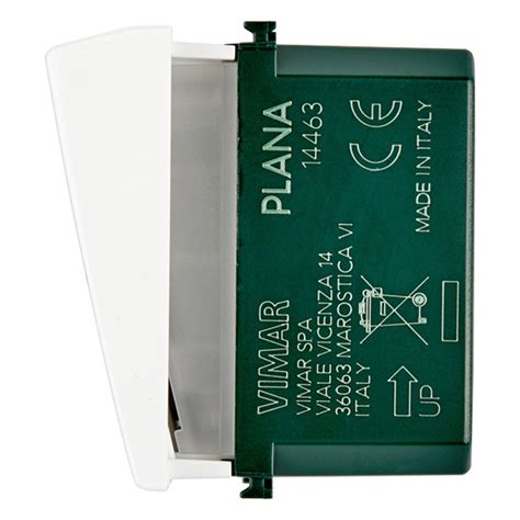 Vimar Plana Vertical Badge Switch 2m White 14463