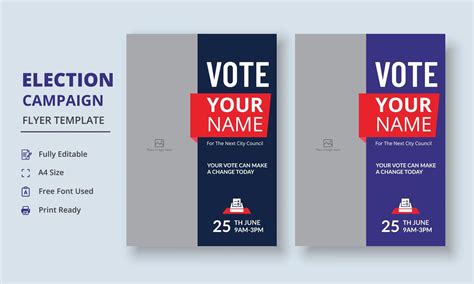 Voting Flyer Vector Art Icons And Graphics For Free Download