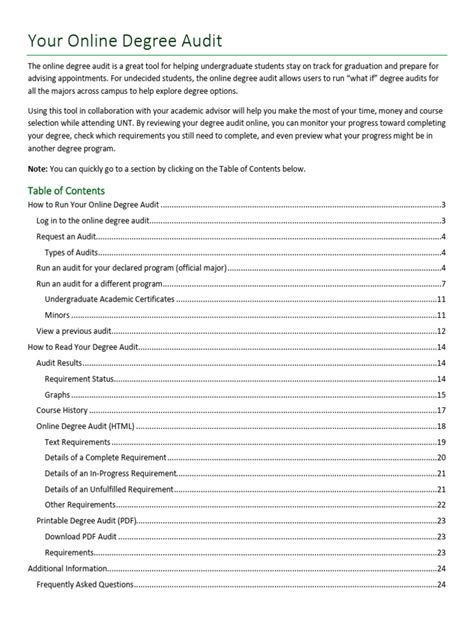 Online Degree Audit Documentation Students Pdf Academic Degree Online Degree Audit Documentation Students Pdf Academic Degree