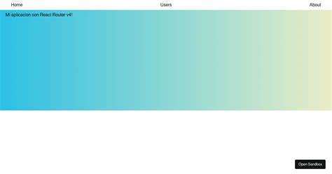 React Router V4 Forked Codesandbox