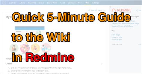 Quick 5 Minute Guide To The Basic Operations In Redmine Redmine Advisor
