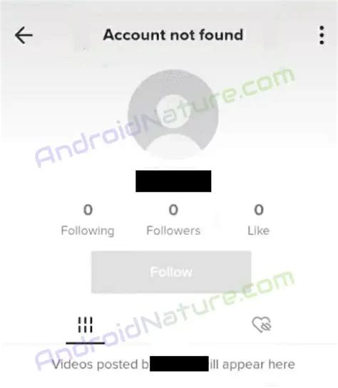 Ways Fix TikTok Account Not Found Or Couldn T Find This Account Android Nature