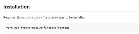 Error Installing React Native Firebasestorage`react Native