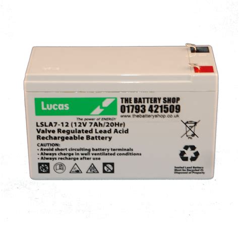 Lsla9 12 12v 9ah Lucas Agm Standby Battery The Lamp Company