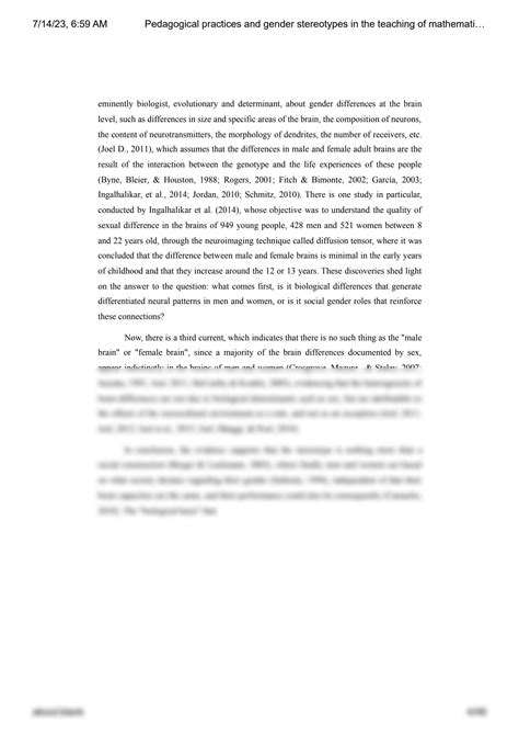 Solution Pedagogical Practices And Gender Stereotypes In The Teaching