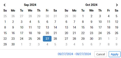 [javascript] daterangepicker 달력 라이브러리