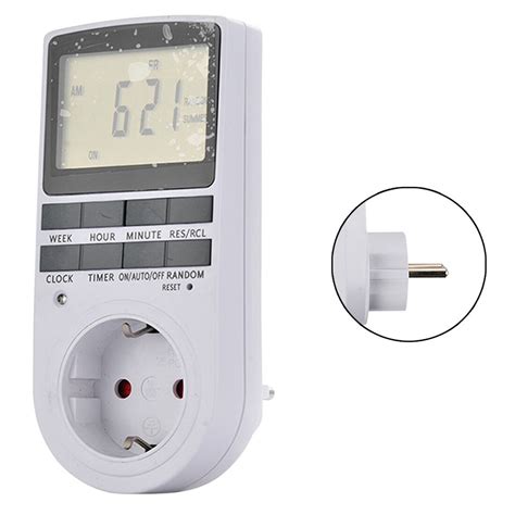 Taffware Stop Kontak Digital Timer Switch Programmable Timing Kwe Tm02 Eu White Taffware