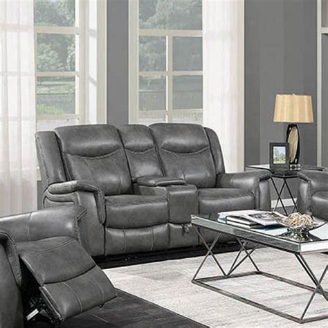 Conrad Reclining Loveseat W Console Coaster Furniture Furniture Cart
