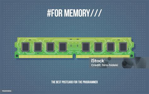 Ddr Ram 메모리 모듈 선물 카드입니다 컴퓨터 램 메모리 카드입니다 만화 스타일에서 전자 보드 임의 추출 기억 장치에 대한