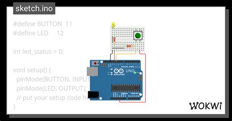 Onoff Led Wokwi Esp32 Stm32 Arduino Simulator