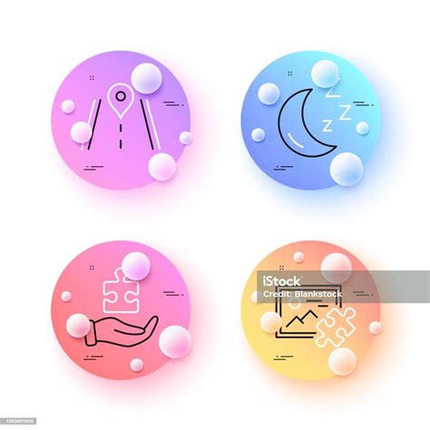 퍼즐 이미지 퍼즐 및 도로 최소 라인 아이콘 웹 응용 프로그램의 경우 인쇄 벡터 고속도로에 대한 스톡 벡터 아트 및 기타 이미지 고속도로 교통 구 Istock