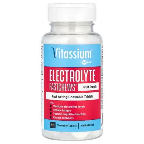Vitassium Electrolyte Fastchews® Fruit Punch 60 Chewable Tablets 60