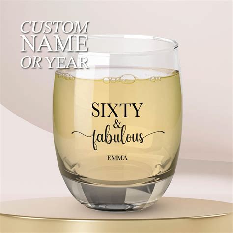 Custom Wine Glass 60th Birthday T Custom Birthday Mom T Happy