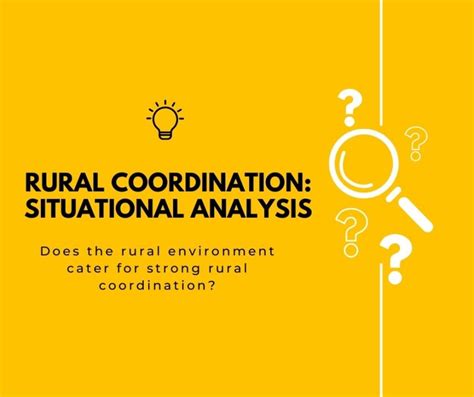 Rural Coordination Situational Analysis