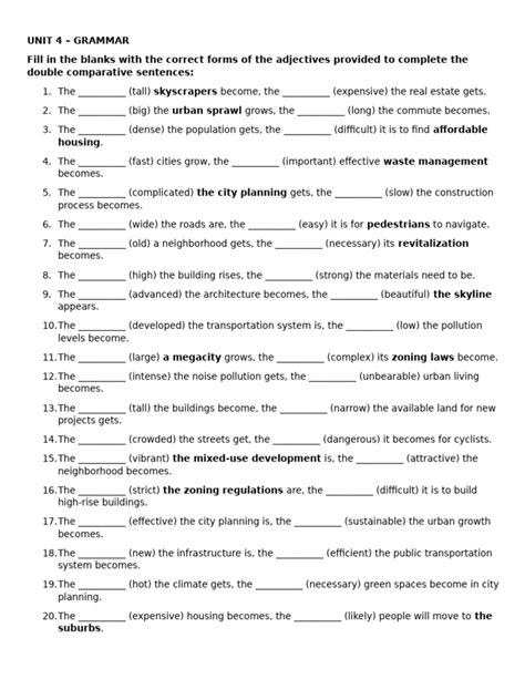 Double Comparison Practice Pdf Urban Sprawl Natural Environment Double Comparison Practice Pdf Urban Sprawl Natural Environment
