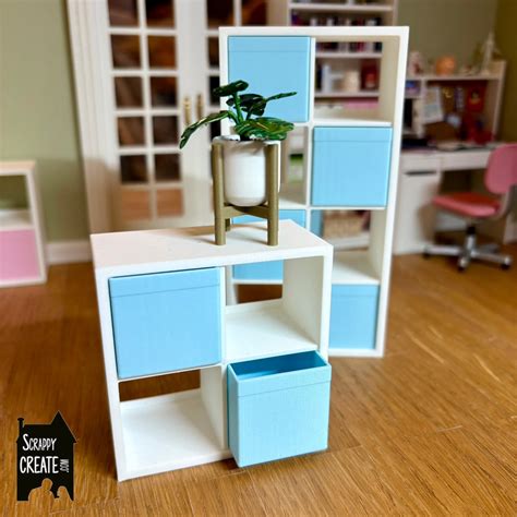Kallax Inspired Blue Cube Storage Scrappy Create