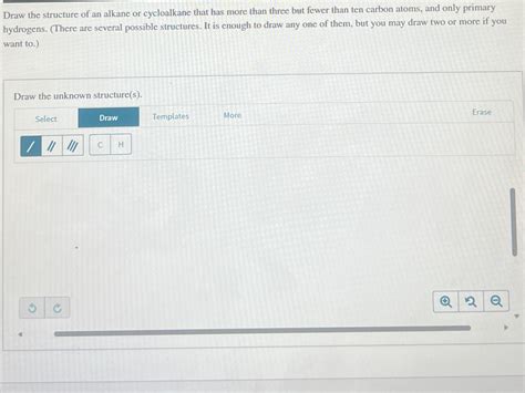 Solved Draw The Structure Of An Alkane Or Cycloalkane That