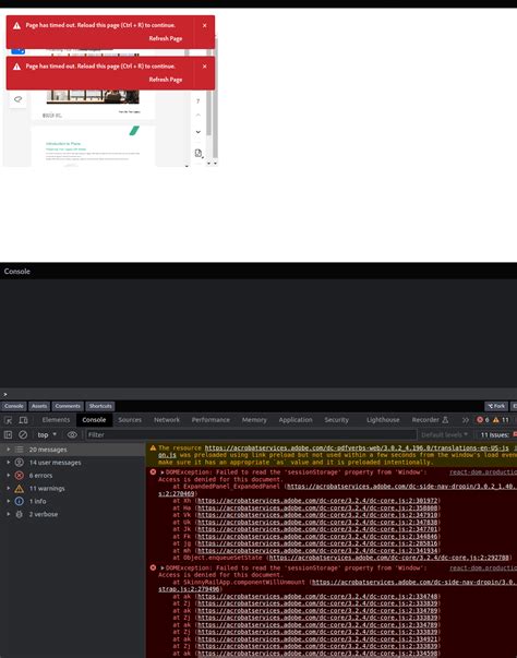 Domexception Failed To Read The Sessionstorage Adobe Product