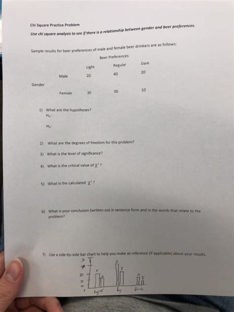 Solved Chi Square Practice Problem Use Chi Square Analysis Chegg Com