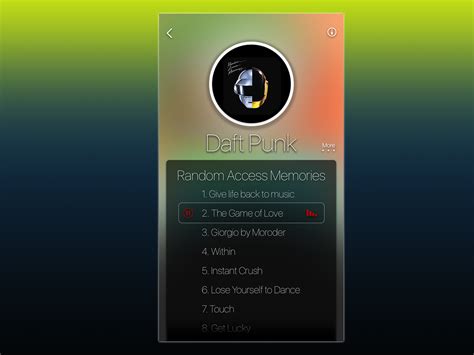 Ui Interface Music Player On Behance