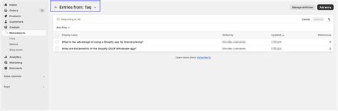 Shopify Metaobjects Render With Graphql